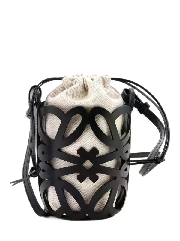 Loewe Anagram Drawstring Crossbody Bag - Black