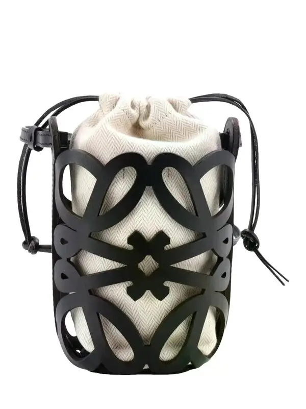 Loewe Anagram Drawstring Crossbody Bag - Black