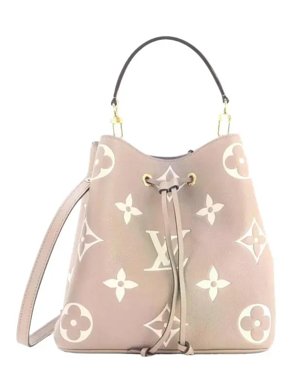 LOUIS VUITTON Monogram Empreinte Giant Mm Bucket Bag - Neutrals