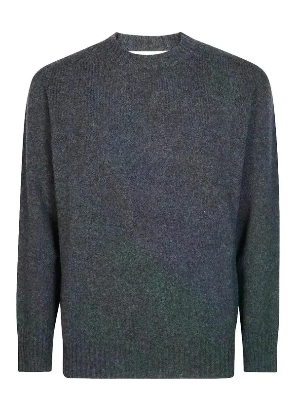 AMARANTO Gc Rotture Crew-neck Sweater - Grey