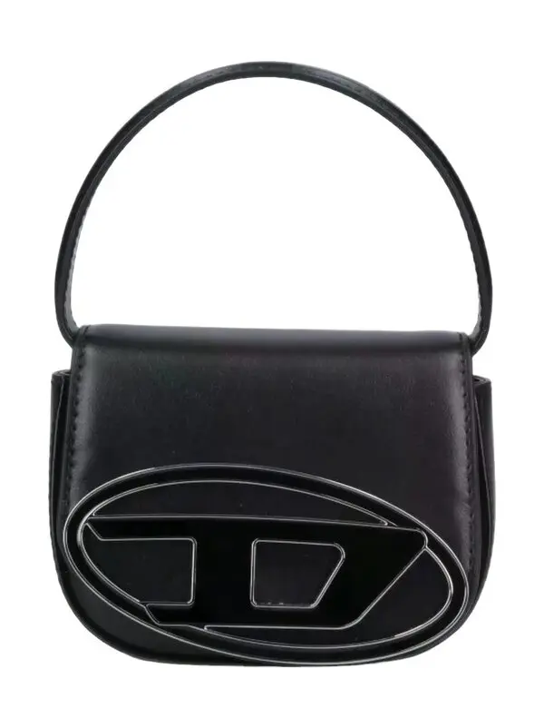 DIESEL® 1dr Xs-iconic Mini Bag With D Logo Plaque - Black