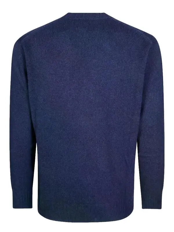 AMARANTO Crew-neck Sweater - Blue