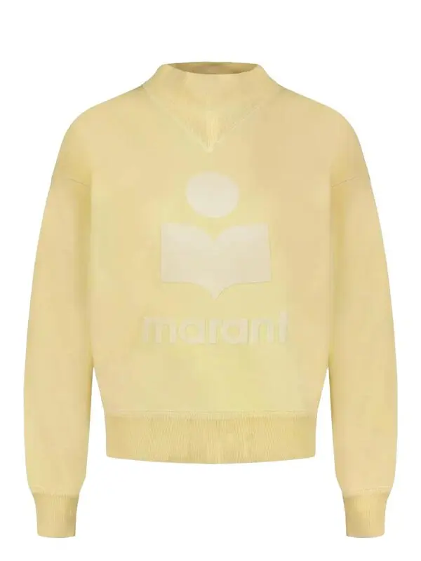 Isabel Marant Étoile Logo Print High Neck Sweater - Yellow