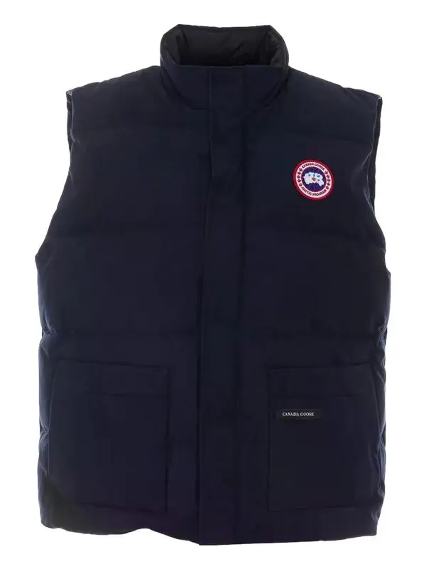 Canada Goose Quilted Logo-patch Gilet - Blue