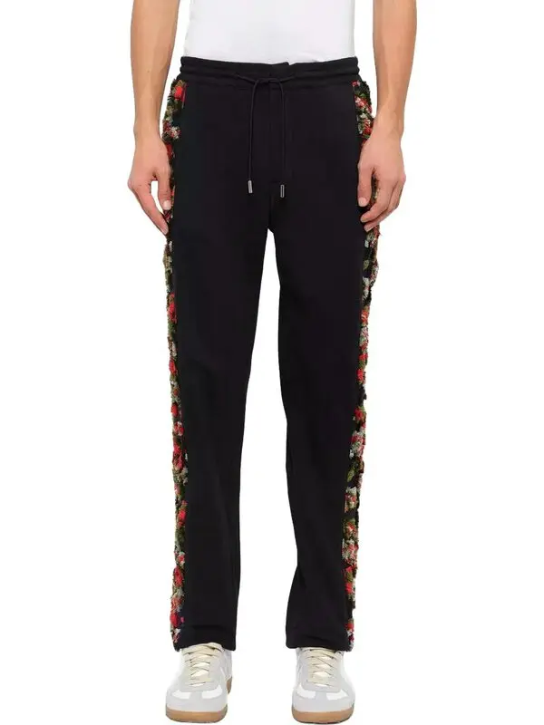 Alexander McQueen Fringe-trim Track Pants - Black