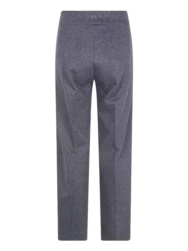 SEMICOUTURE Tailored Trousers With Elasticated Waistband - Grey