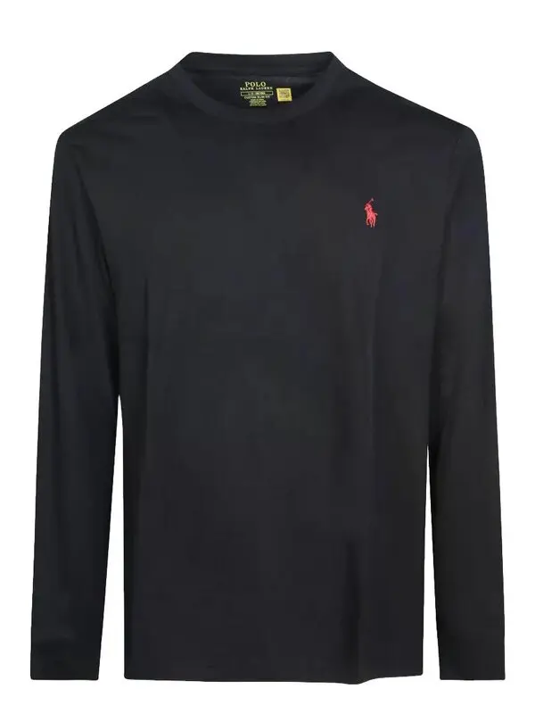 Polo Ralph Lauren Logo-embroidered Long-sleeve T-shirt - Black