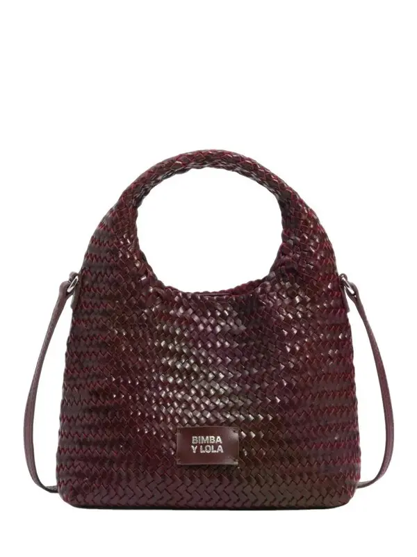 Bimba Y Lola Woven Leather Bag - Red