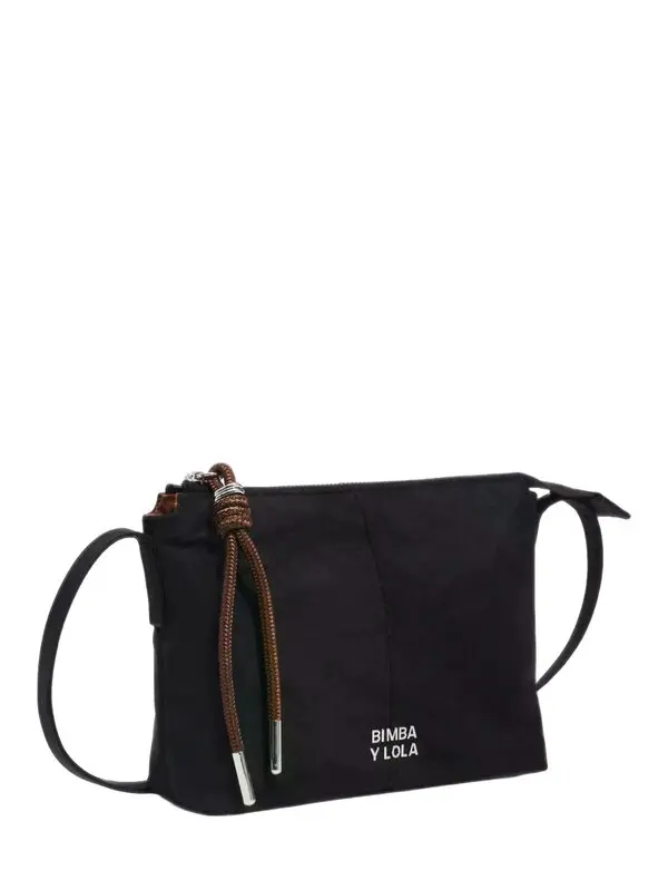 Bimba Y Lola Mini Nylon Crossbody Bag - Black