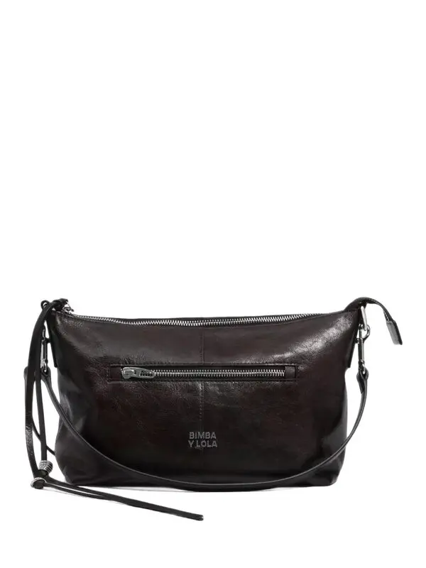 Bimba Y Lola Medium Dark Leather Madrid Bag - Brown
