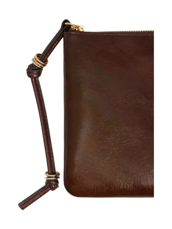 Bimba Y Lola Medium Leather Clutch - Brown