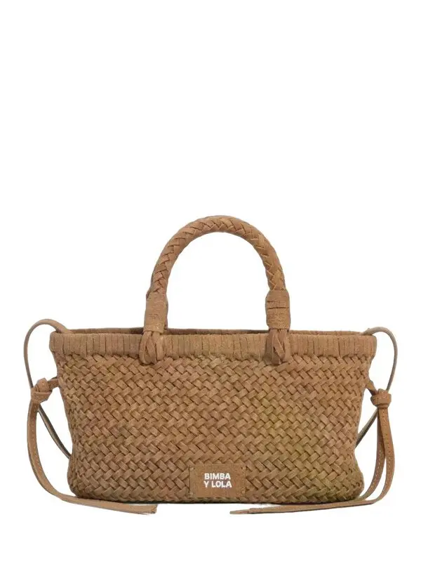 Bimba Y Lola Plaited Suede Crossbody Bag - Brown