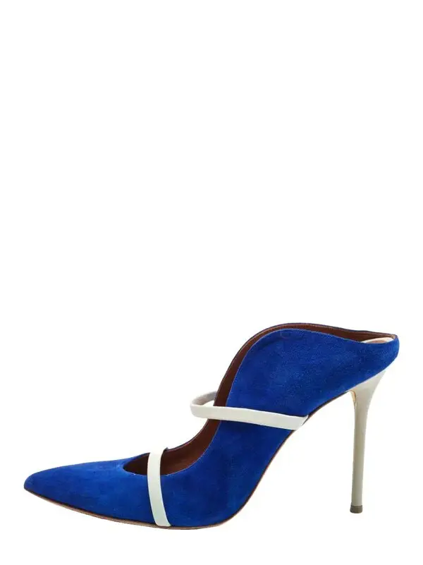 MALONE SOULIERS Maureen Pointed-toe Mules - Blue