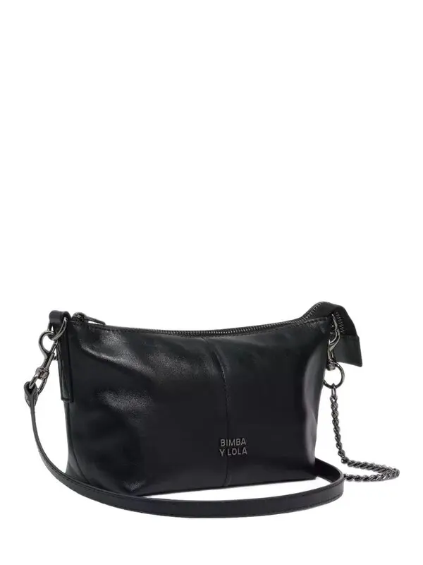 Bimba Y Lola Small Leather Madrid Bag By - Black