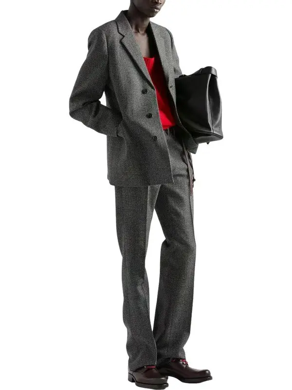 Prada Single-breasted Wool Jacket - Grey