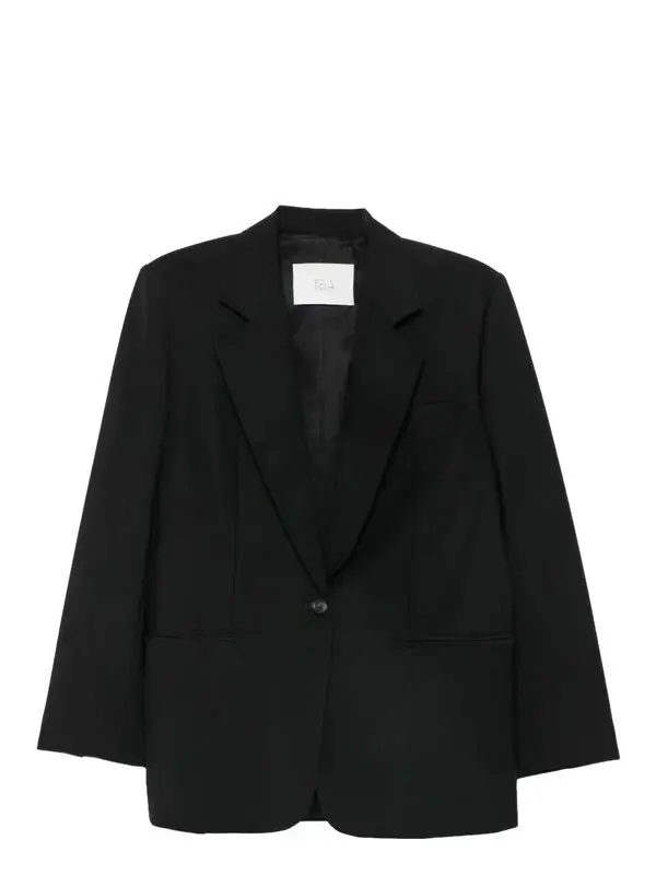 TELA Diver Notched-lapel Blazer - Black