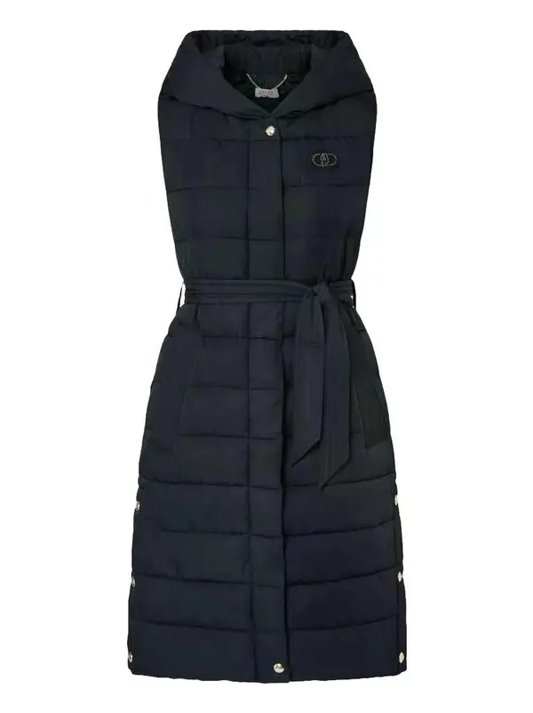 Liu Jo Long Quilted Gilet - Black