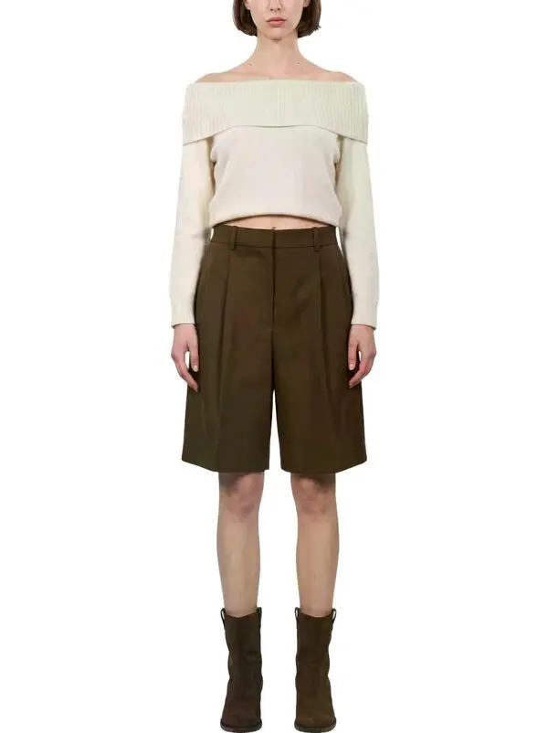Khaite Auggie Shorts - Brown