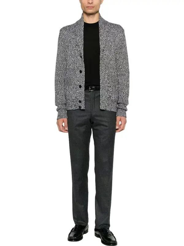 Brioni Shawl-collar Cardigan - Grey