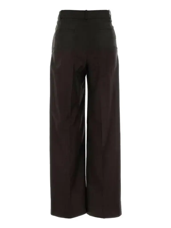 Loulou De Saison Pleated Wide-leg Trousers - Brown