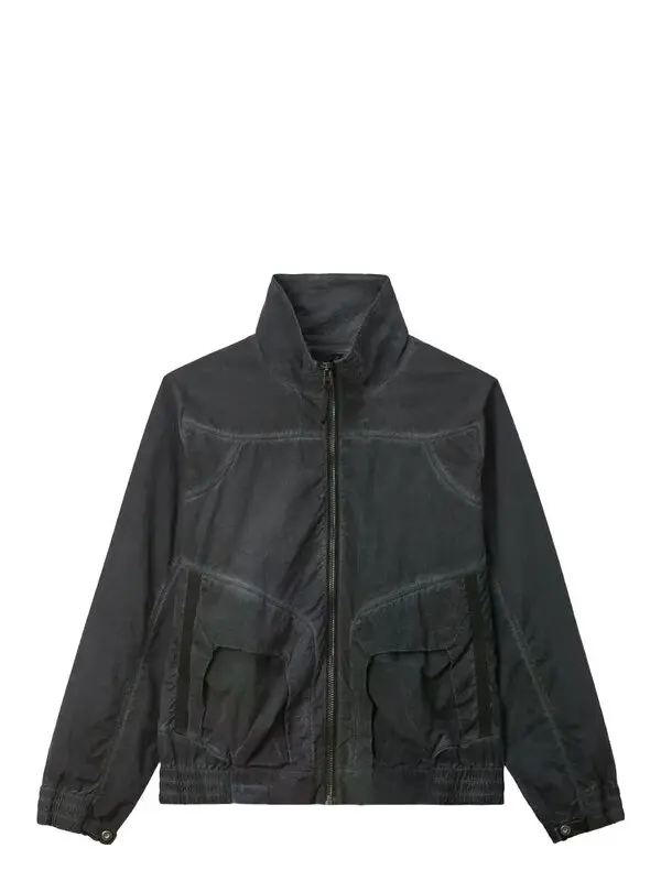 Izzue Zip-up Panelled Jacket - Grey
