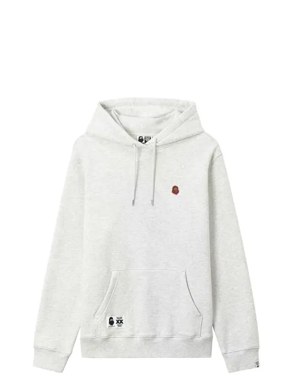 FINGERCROXX Logo Patch Hoodie - Grey