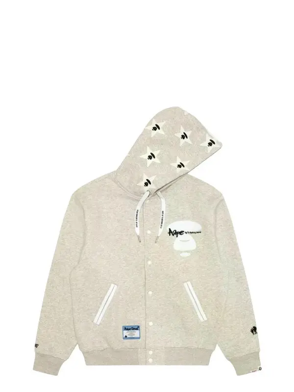 AAPE BY *A BATHING APE Embroidered Logo Hoodie - Grey