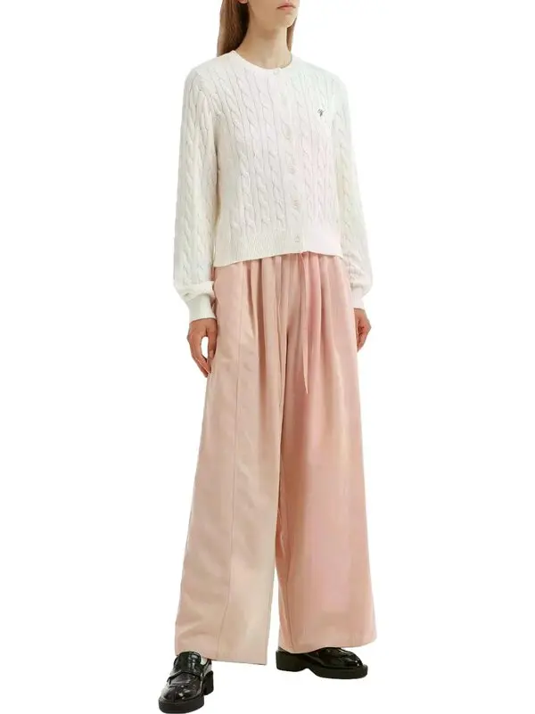 B+AB Pleated Wide-leg Trousers - Pink