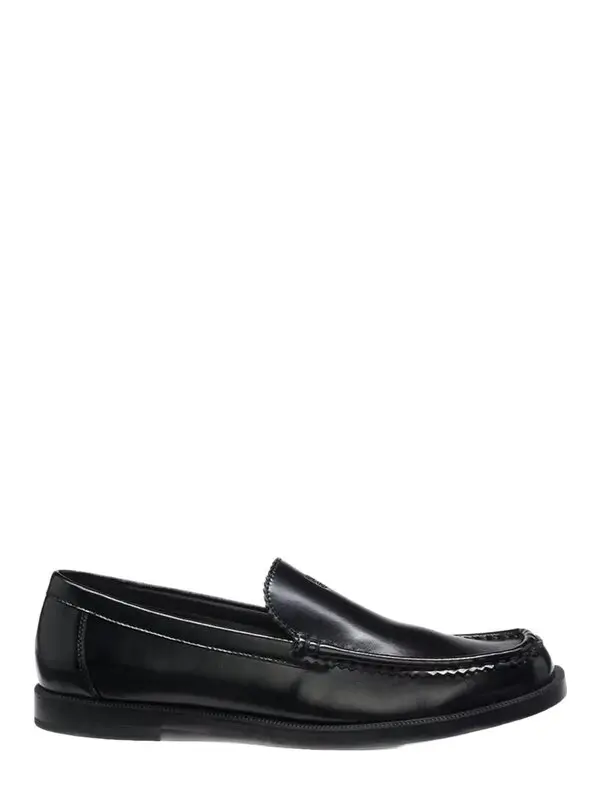 Hugo Leather Moccasins - Black