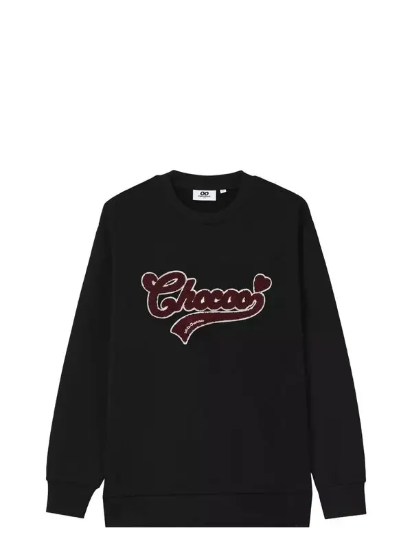 CHOCOOLATE Logo-patch Crewneck Sweatshirt - Black