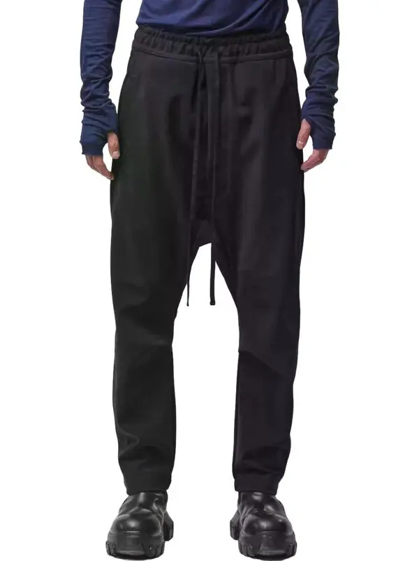 THOM KROM Drop-crotch Drawstring Trousers - Black