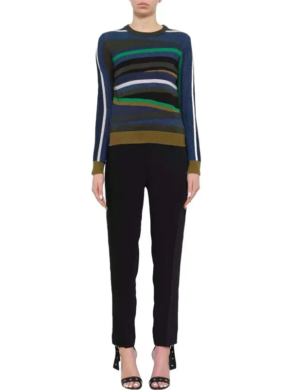 Kenzo Striped Crew-neck Sweater - Blue
