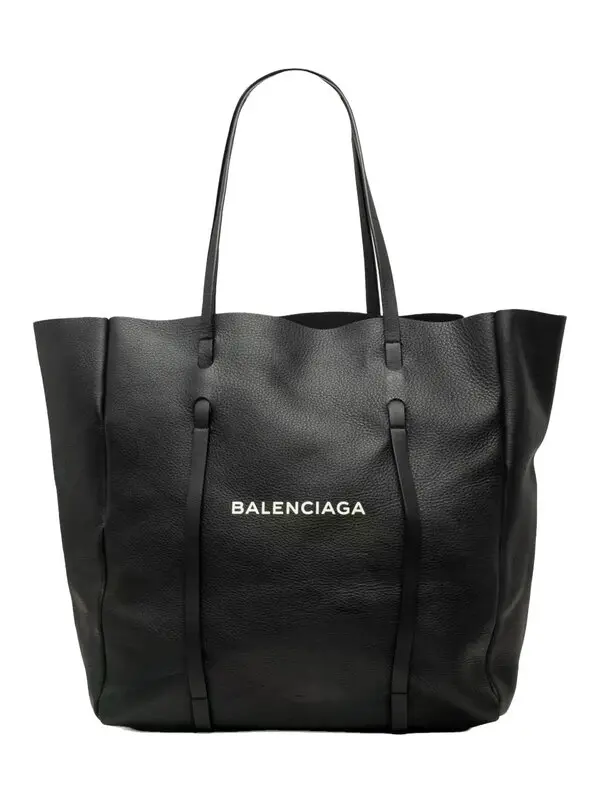 Balenciaga Leather Tote Bag - Grey