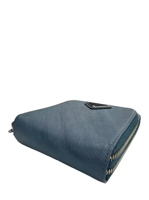 Prada Saffiano Leather Smartphone Case Crossbody Bag - Blue