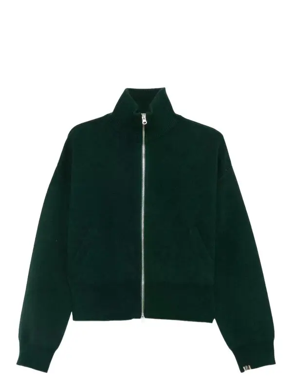 Extreme Cashmere Zip-up Cashmere Sweater - Green