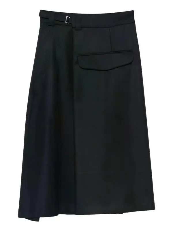 TELA Beatrice Belted Skirt - Black