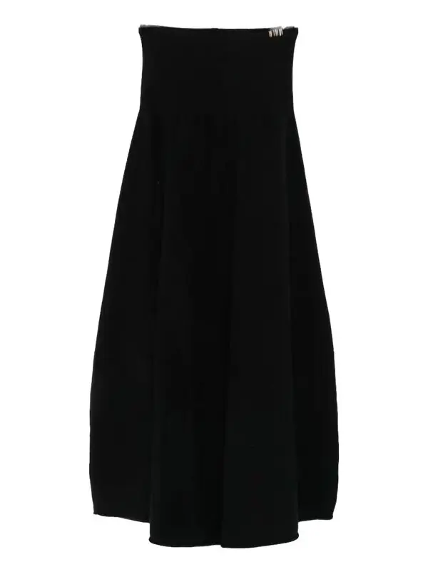 Extreme Cashmere A-line Skirt - Black