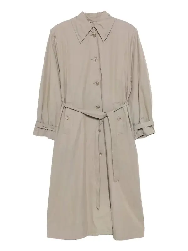 Magda Butrym Belted Storm Flap Coat - Neutrals