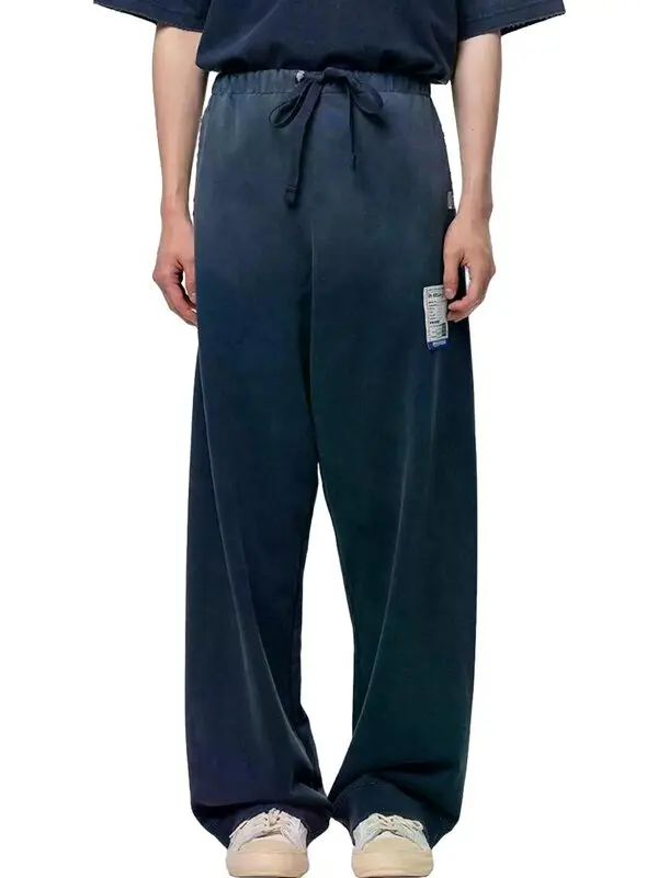 Mihara Yasuhiro Sun Faded Like Distressed Pants - Blue