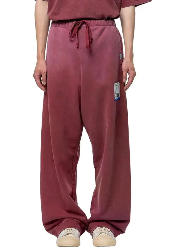 Mihara Yasuhiro Sun-faded Like Distressed Pants - Red