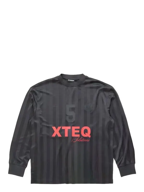 HAN KJØBENHAVN Vertical-stripe Long-sleeve T-shirt - Grey