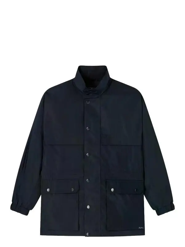 A.p.c. Straight-cut Jacket With Classic Hood - Blue