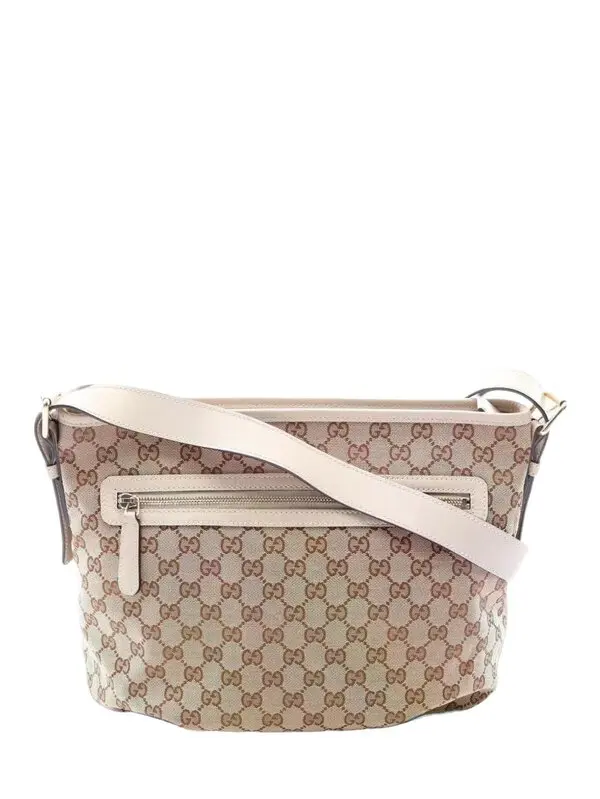Gucci Gg Monogram Shoulder Bag - Neutrals