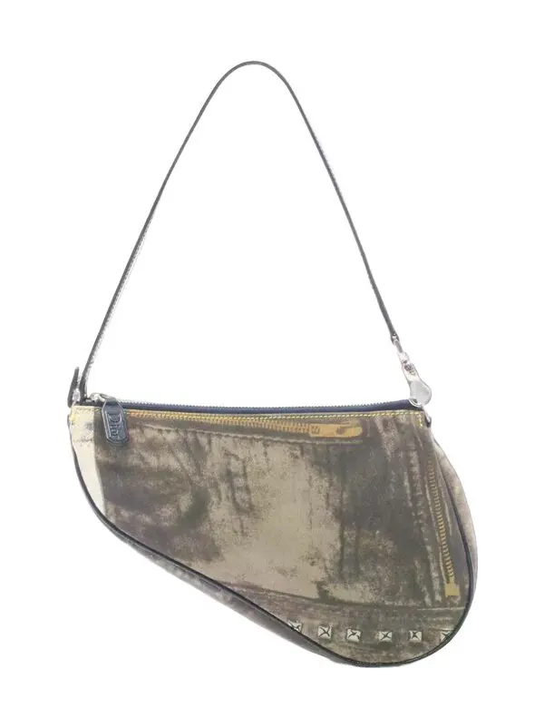 Dior 2000s Saddle Shoulder Bag - Grey