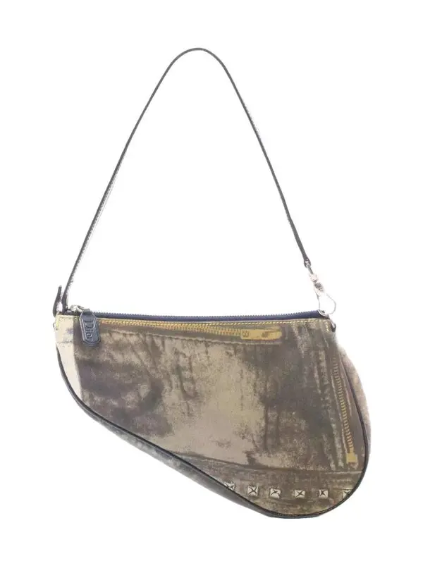 Dior 2000s Saddle Shoulder Bag - Grey