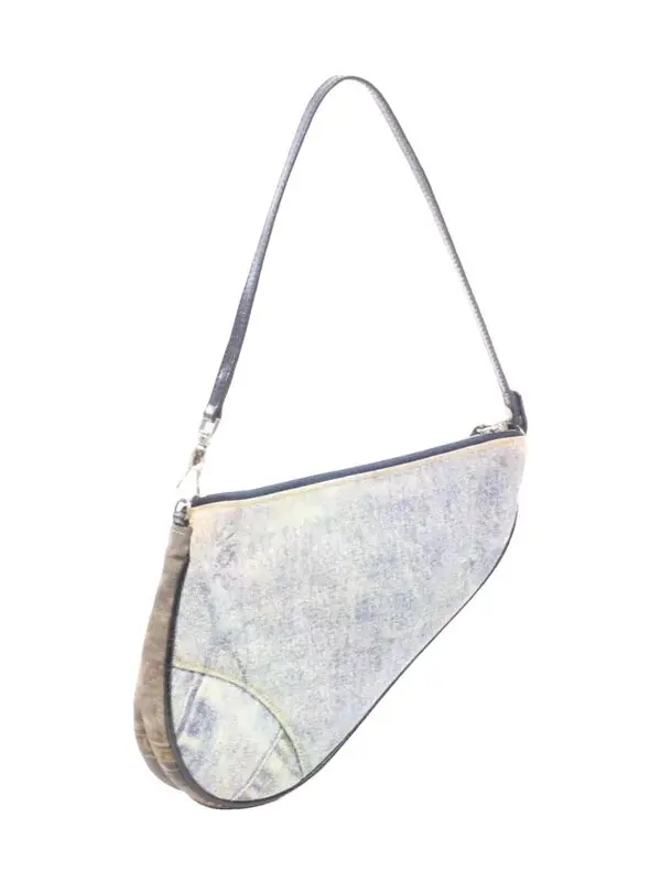Dior 2000s Saddle Shoulder Bag - Grey