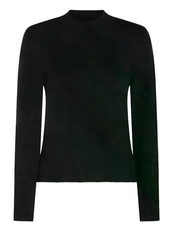 MAISON MARGIELA Logo-embroidered Sweater - Black