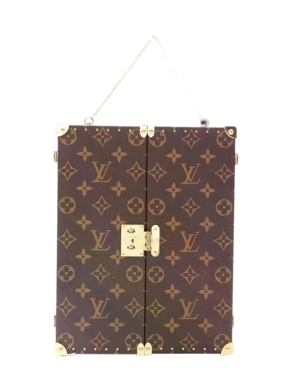 LOUIS VUITTON Monogram Trunk Mirror - Brown