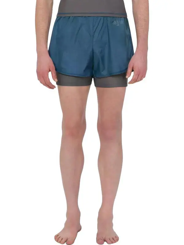 Moschino Print Layered Shorts - Blue