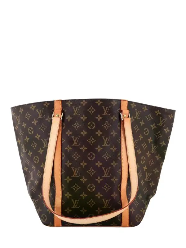 LOUIS VUITTON Monogram Canvas Mm Tote Bag - Brown
